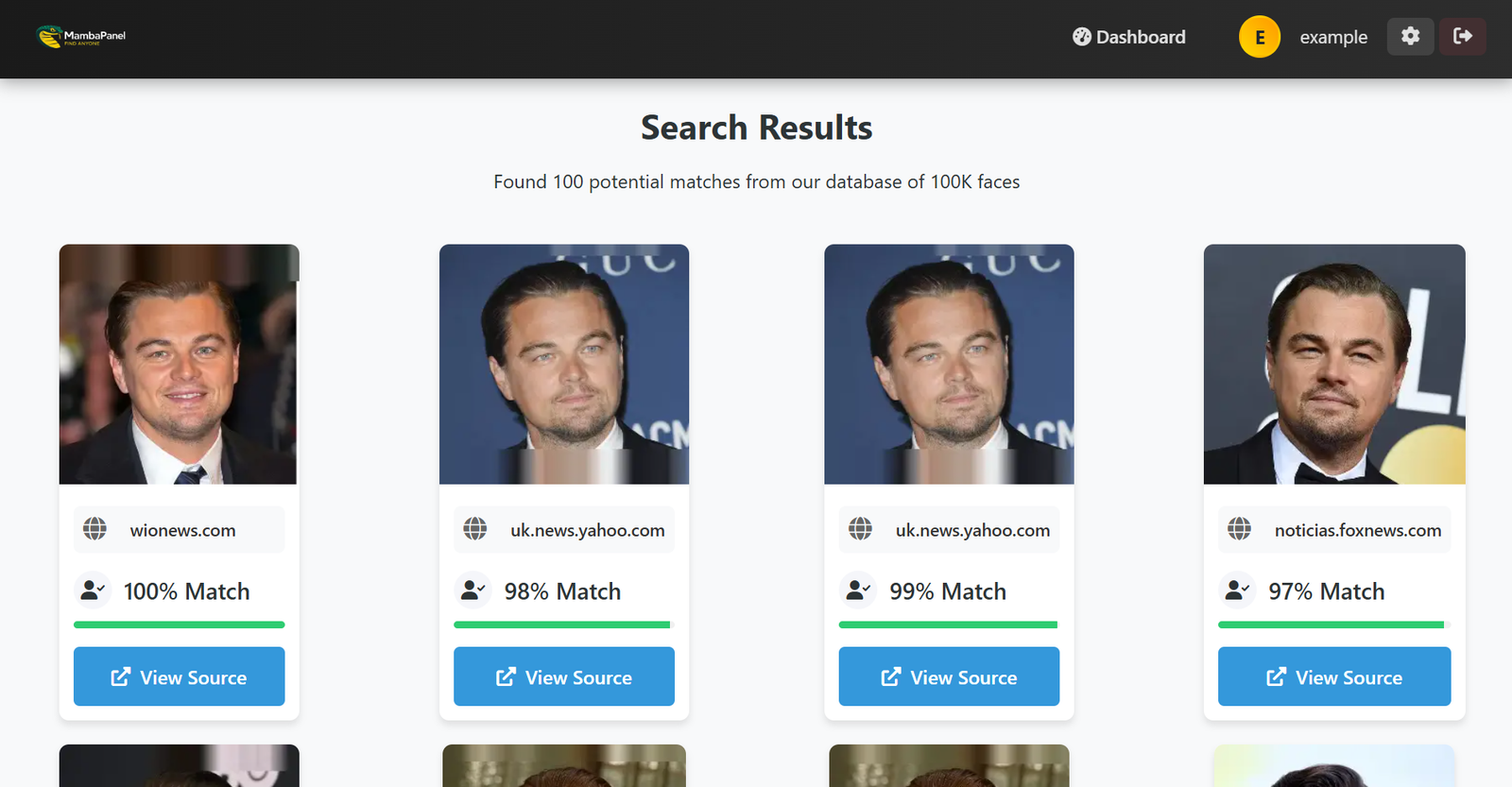 MambaPanel: #1 Facial Recognition Search Engine | Find Anyone Online
